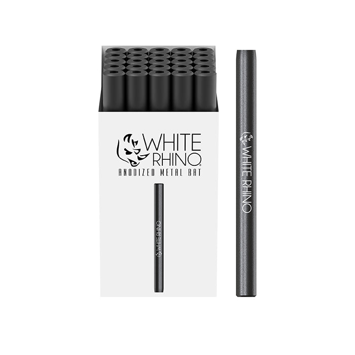 ANODIZED METAL BAT BLACK - 25 COUNT – White Rhino USA